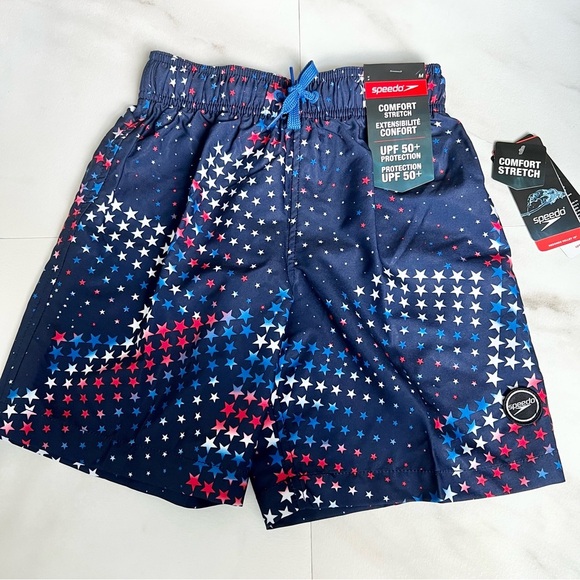 Speedo | Swim | Speedo Boys Swim Trunks Patriotic Stars Medium New With ...